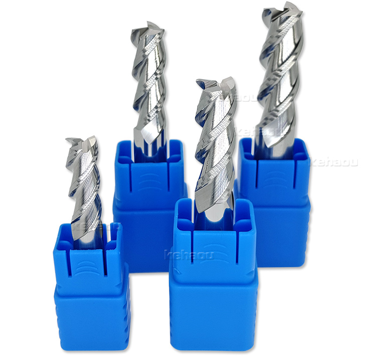 45HRC Carbide 3 Flutes End Mill For Aluminum