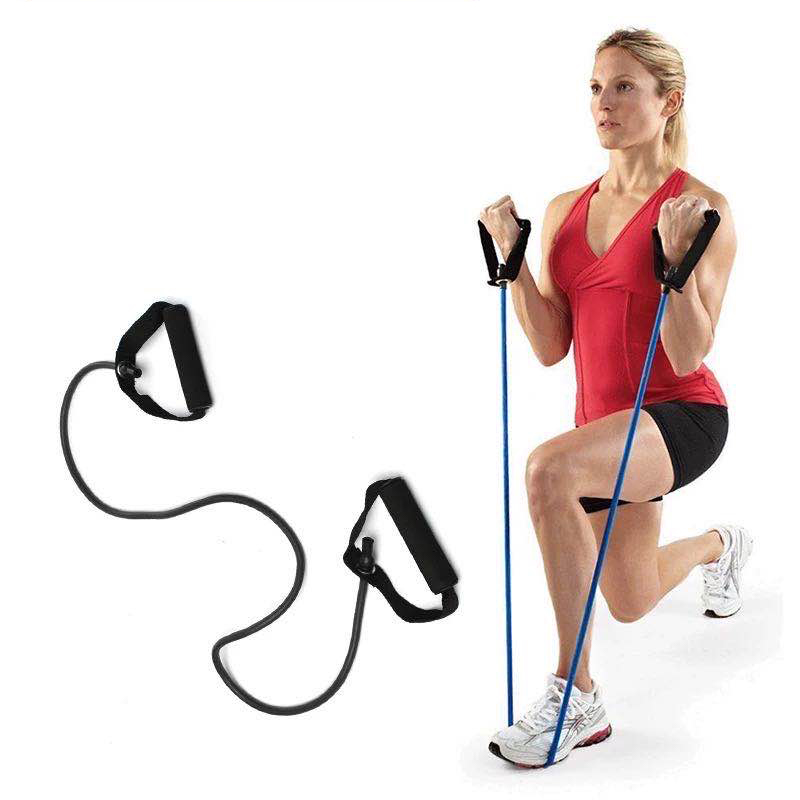 Straight Elastic Rope Strength Exercise Pull Rope Arm Exerciser Yoga ...