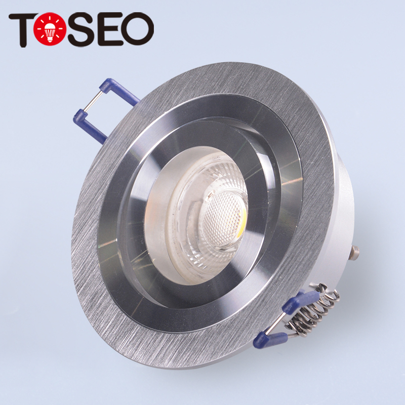 Round Adjustable Aluminium Recessed Downlight Fixture