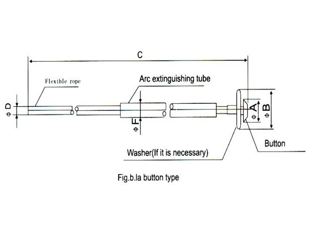 Removable Button Head High Voltage Drop Out Fuse Link K Type T Type