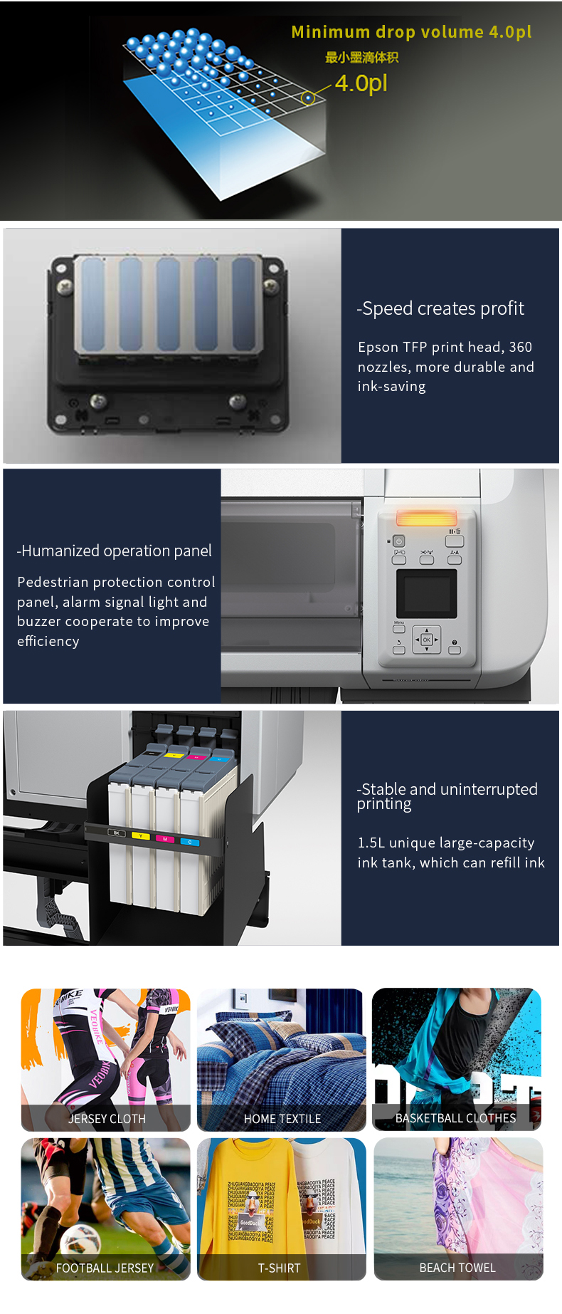 supply wholesale Epson Large format Original f6300 dey Inkjet printer ...