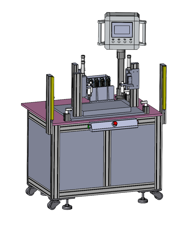 Pneumatic hot riveting machine