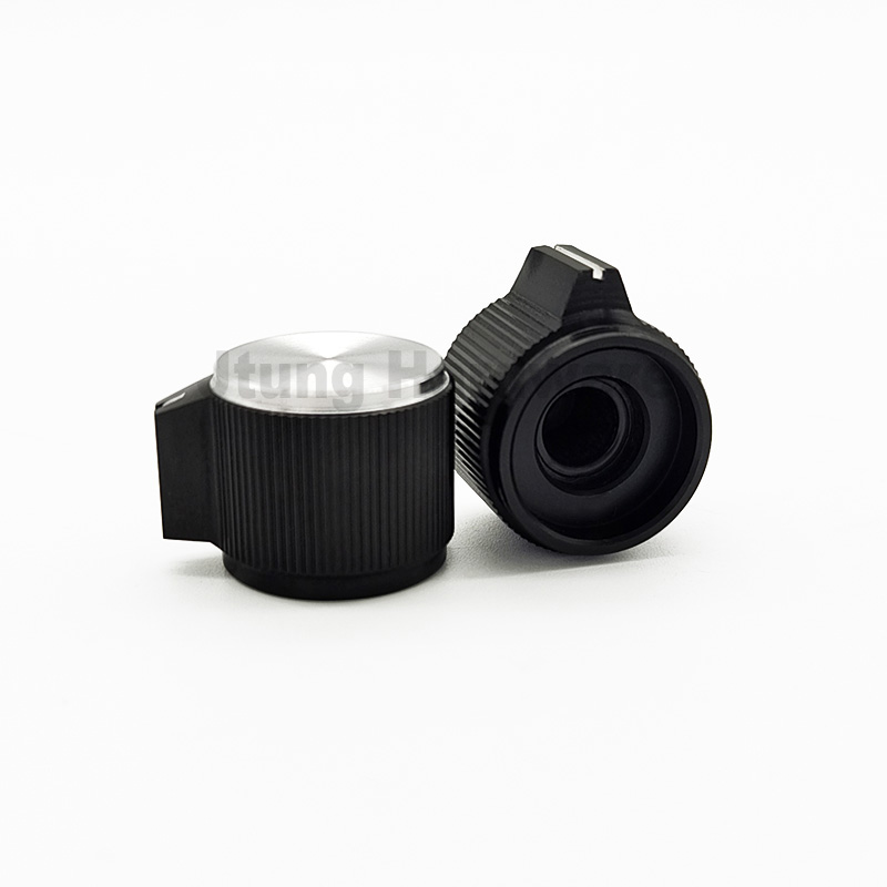 19x16mm Vertical Knurling Pointer Control Knob Rotary Devices Knob for Electrical Devices