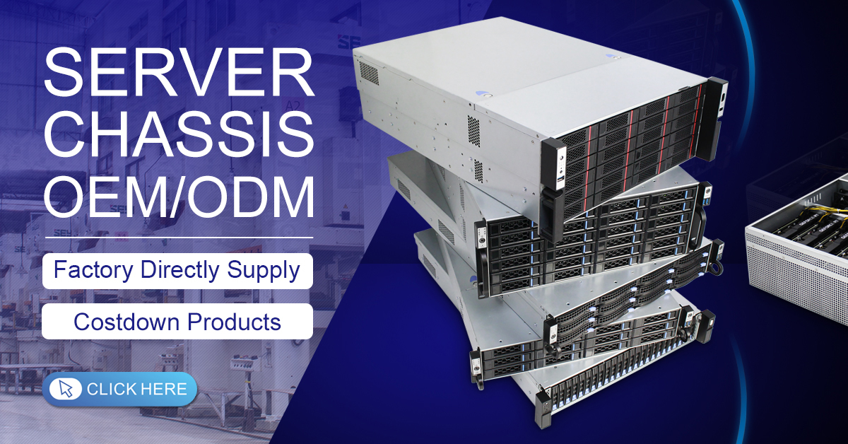 OEM 4U 8Bays 2Gpu Full Tower Atx Gaming Computer Case