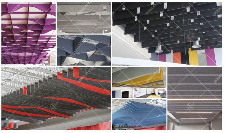 Design decorative ceiling sound baffles panels Custom Manufacturer