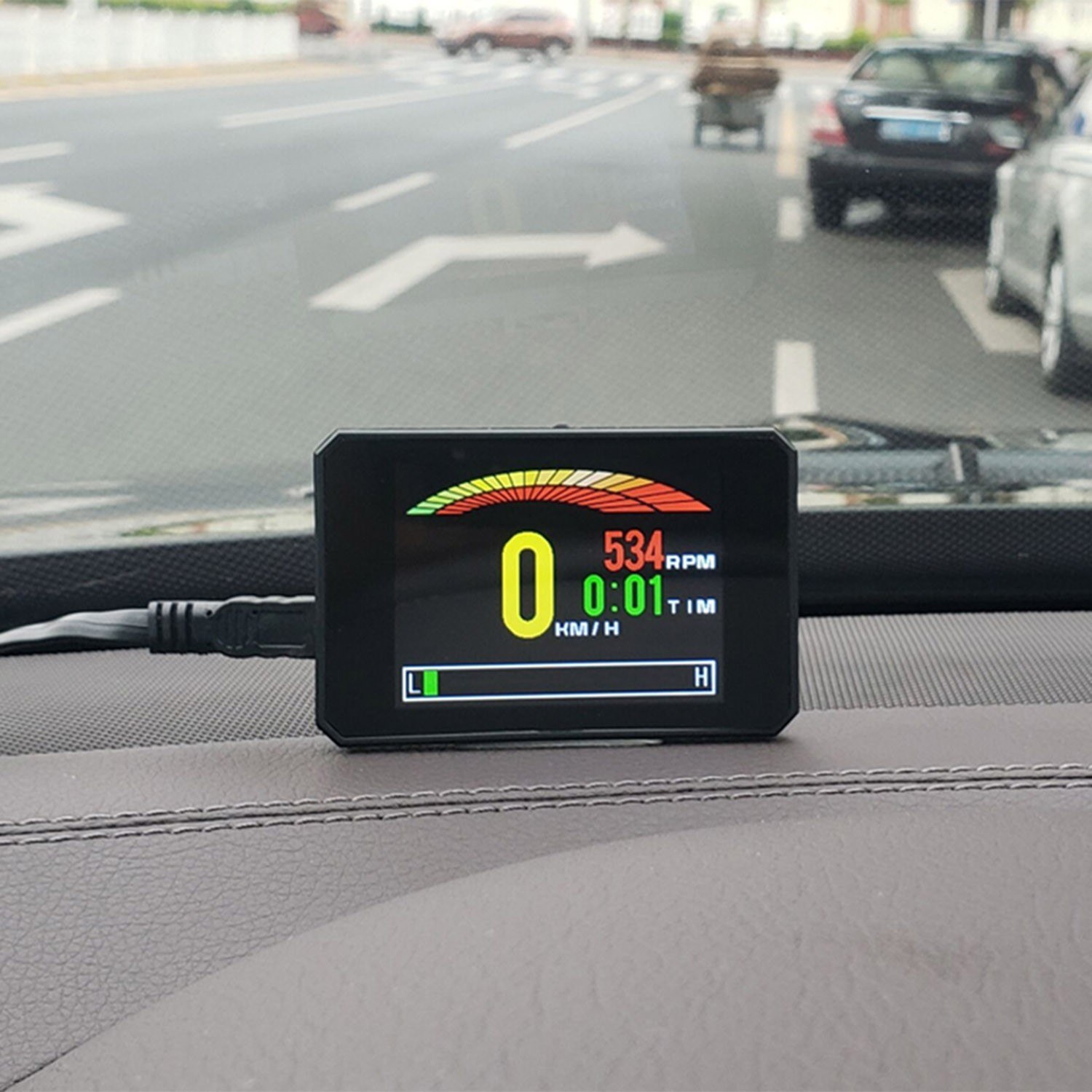 Vehicle P16 Head up Display OBD Smart HUD Auto Digital Meter OBD2 Port ...