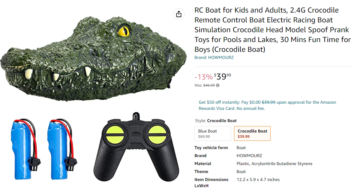 Kids Flytec V002 2.4G Remote Control Electric Racing Boat with ...