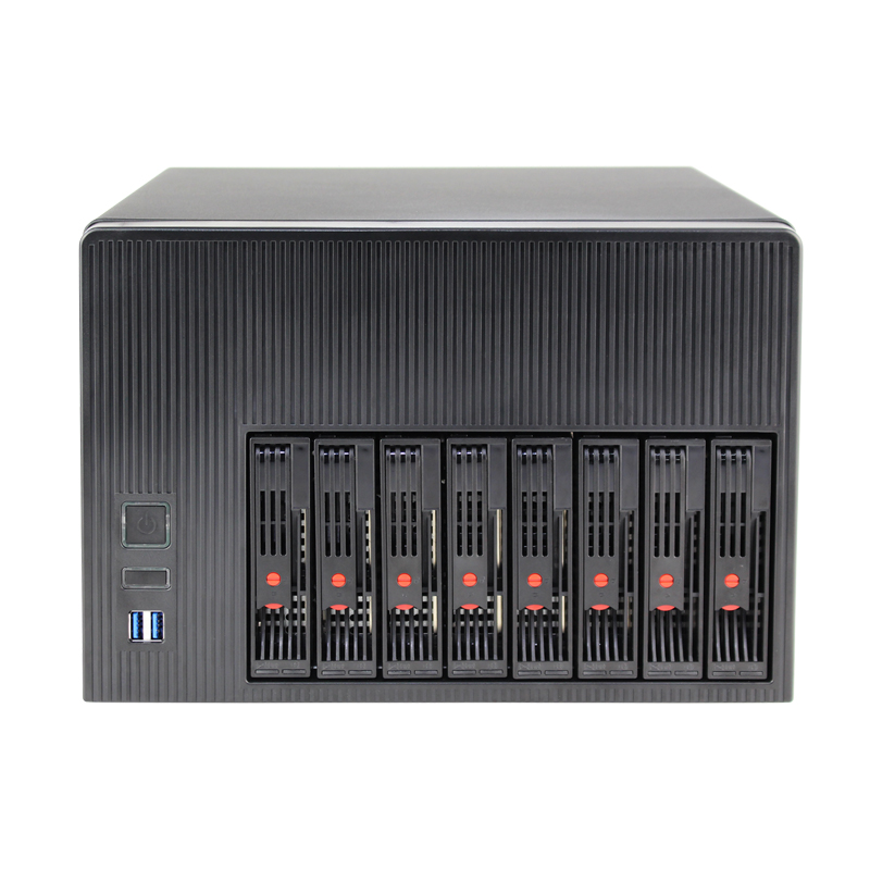 wholesale chassis 8 bay 2.5 drive network storage nas enclosure tower case