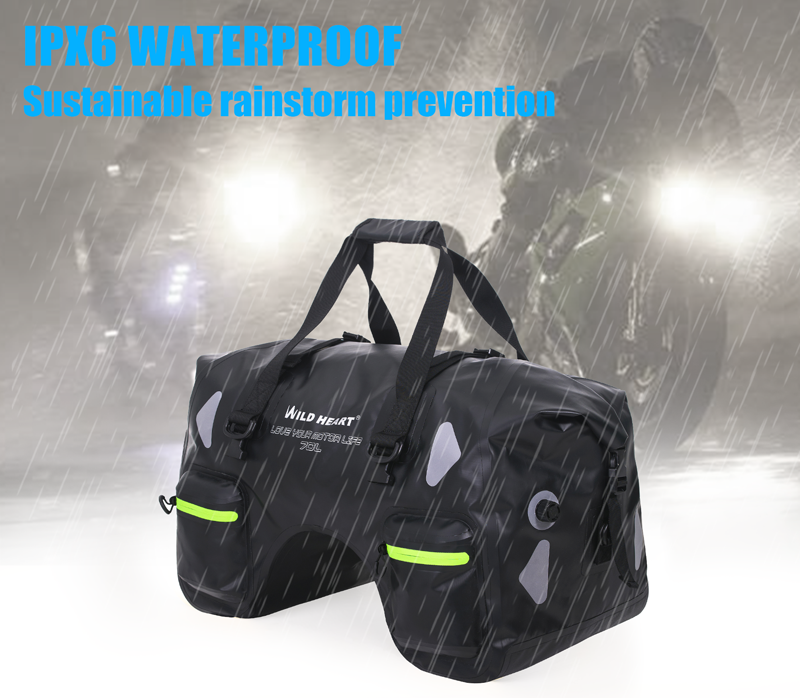 WILD HEART Waterproof Motorcycle Tail bag