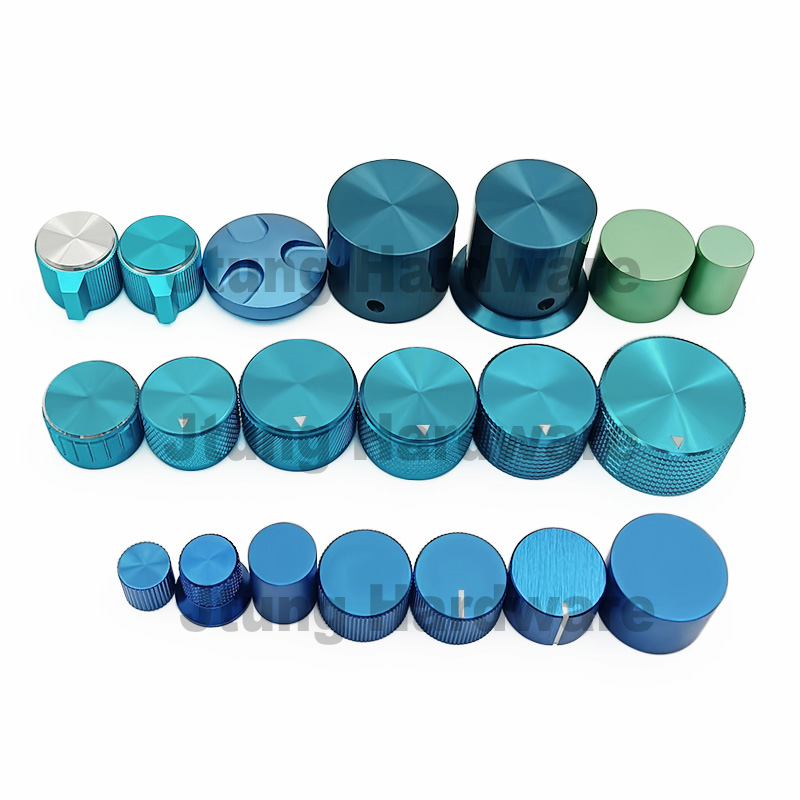 Blue Aluminium Rotary Potentiometer Switch Encoder Knobs 6mm 6.35mm