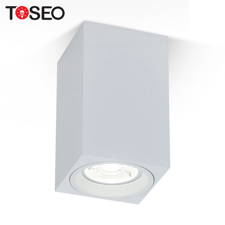 6W Surface Mount Adjustable Downlight GU10 Black Ceiling Mounted