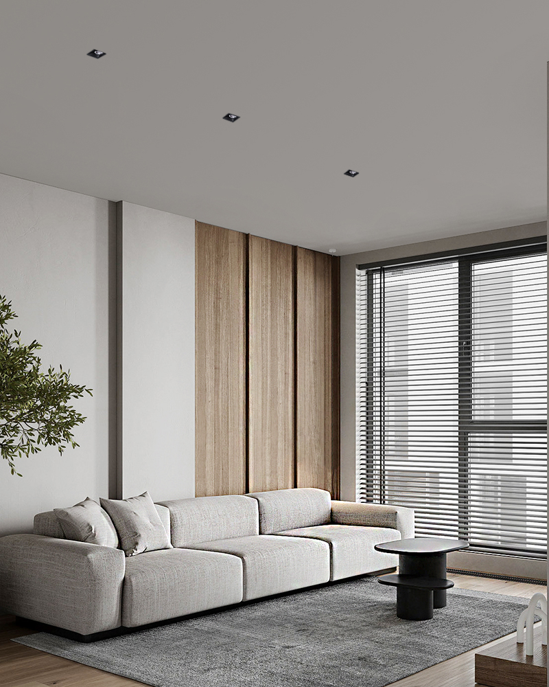 High Quality 7W/10W square trimless led downlights black trimless ...