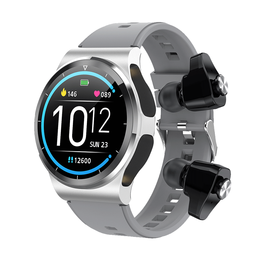 New Arrival GT69 2 in 1 Smart Watch with Earbuds TWS Heart Rate Monitor ...