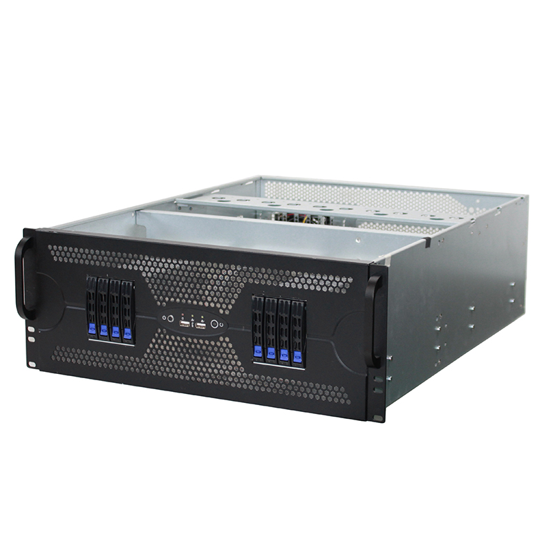 The Ultimate 4U 8-Bay 4GPU AI Server Case for High-Performance Computing