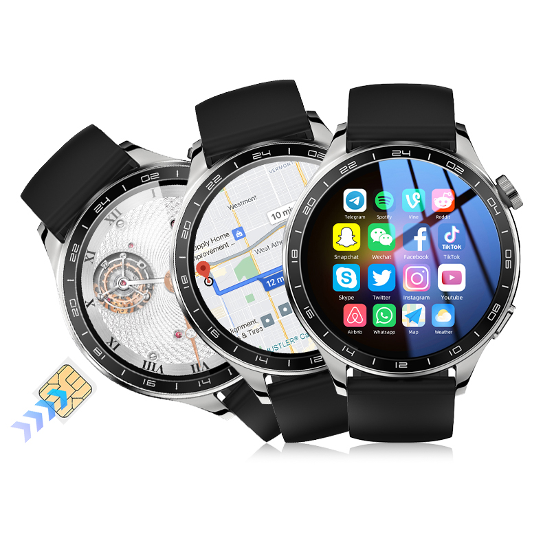 750mAh 4G Network Smartwatch Smart Fitness Products Android 8.1 Sim ...