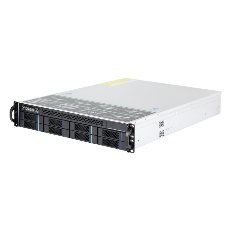 Rack Mount 2u 8 Bay Nas Server Chassis Storage Nvr Server Case Supports ...