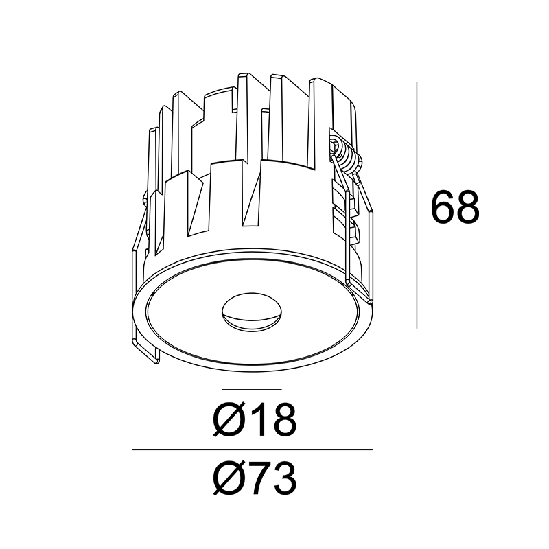 13W Pinhole Downlight 1020lm ceiling downlights 15°/24°/36°/50° Beam ...