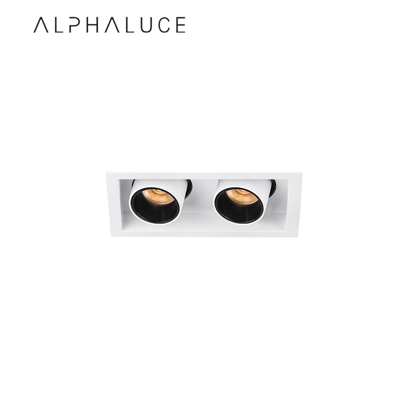 2X450lm double spotlight 5W double recessed light indoor downlights