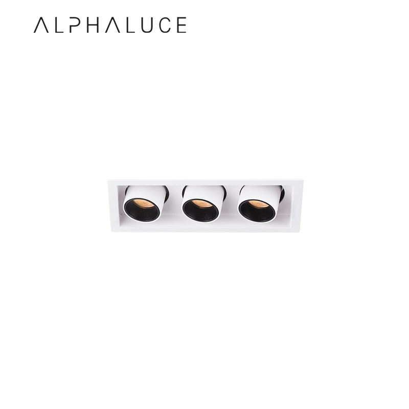 3×5W square recessed lighting led 3x450lm recessed spotlight