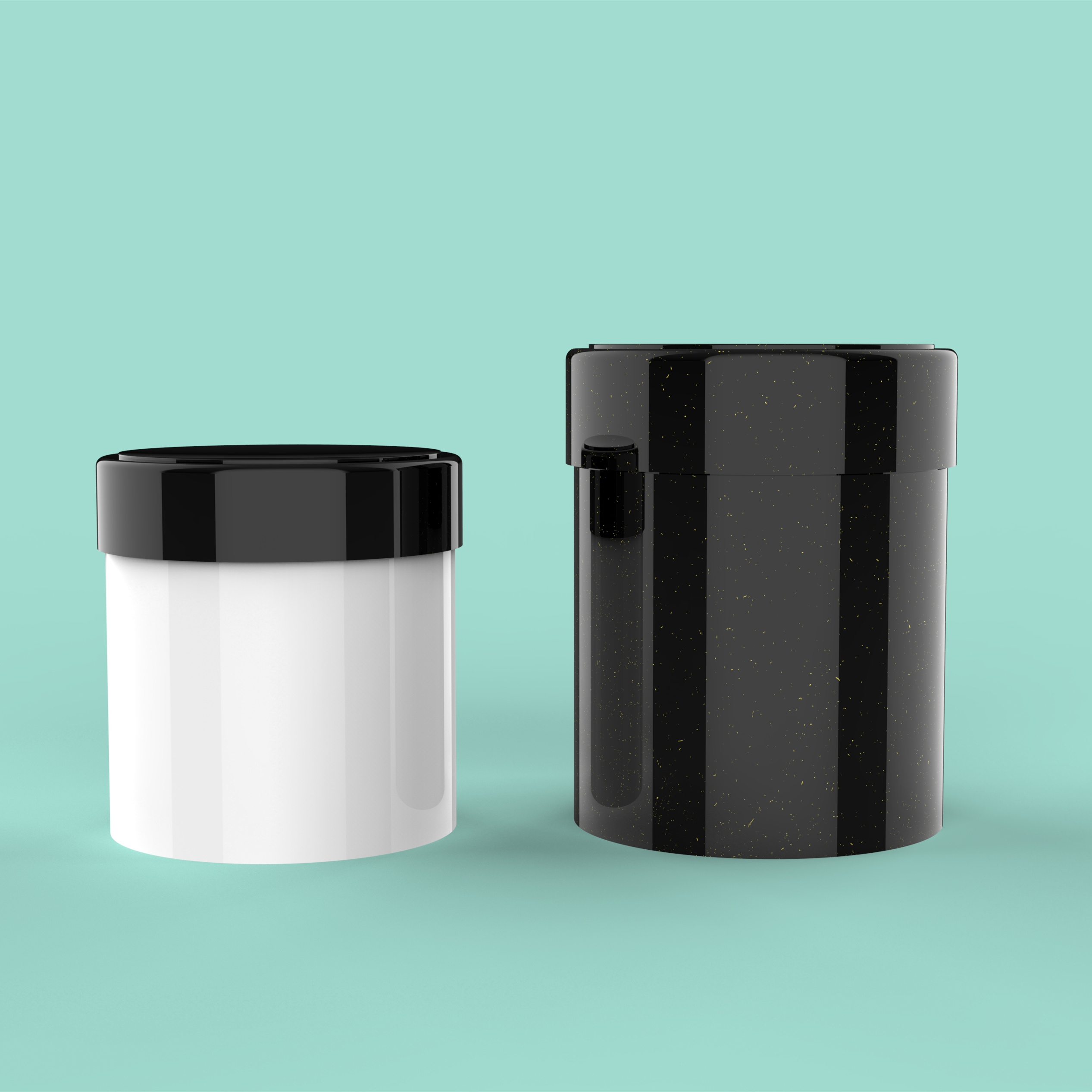 350/500ml PP Plastic Round Jar Wax Box Hair Dyeing Agent Jar Hair Film Jar