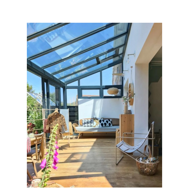 Aluminum Double Tempered Flat Roof Glass Sunroom